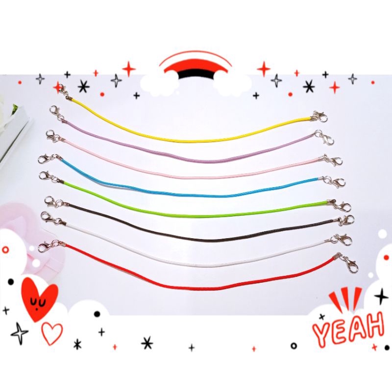 Simple Plain Rubber Connector hijab earloop headloop Color/Rubber mask ...