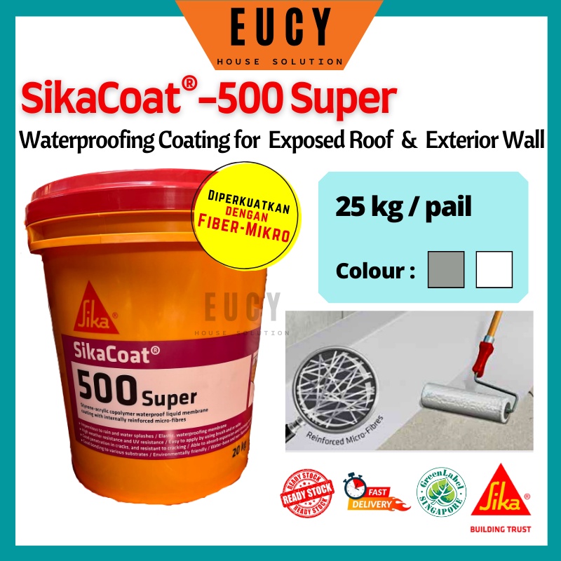SIKACOAT 500 SUPER (20kg) Waterproofing Paint/Concrete Hairline Crack ...