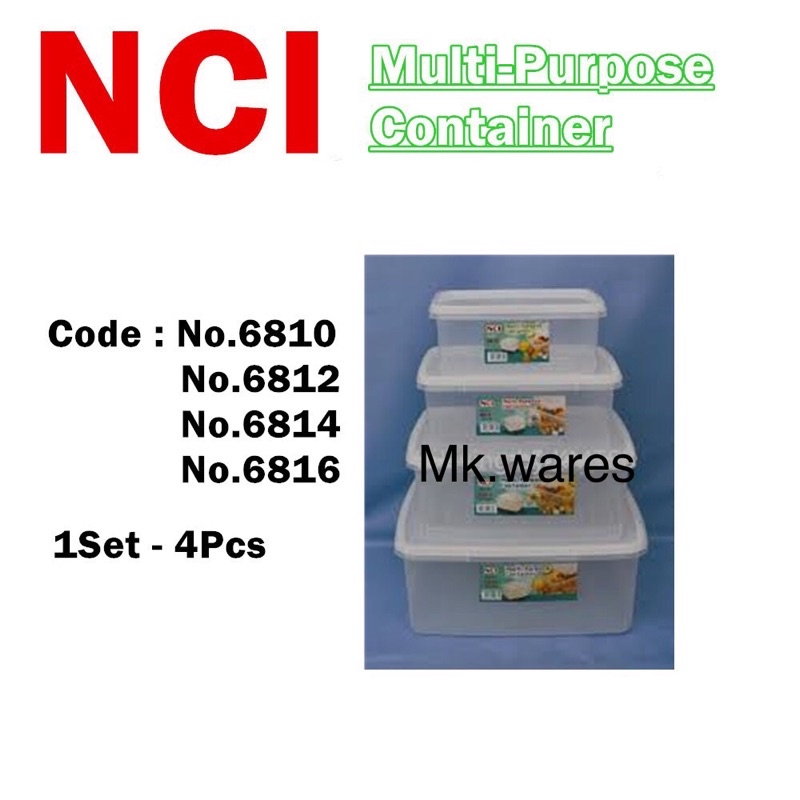 NCI MULTIPURPOSE-CONTAINER_BEKAS LAUK BERTUTUP_BEKAS KUEH SERBAGUNA ...