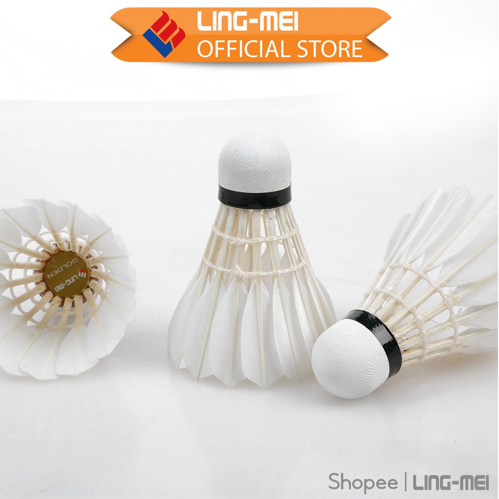 Ling-Mei Badminton Feather Shuttlecock - Golden (12 Pcs) | Shopee Malaysia