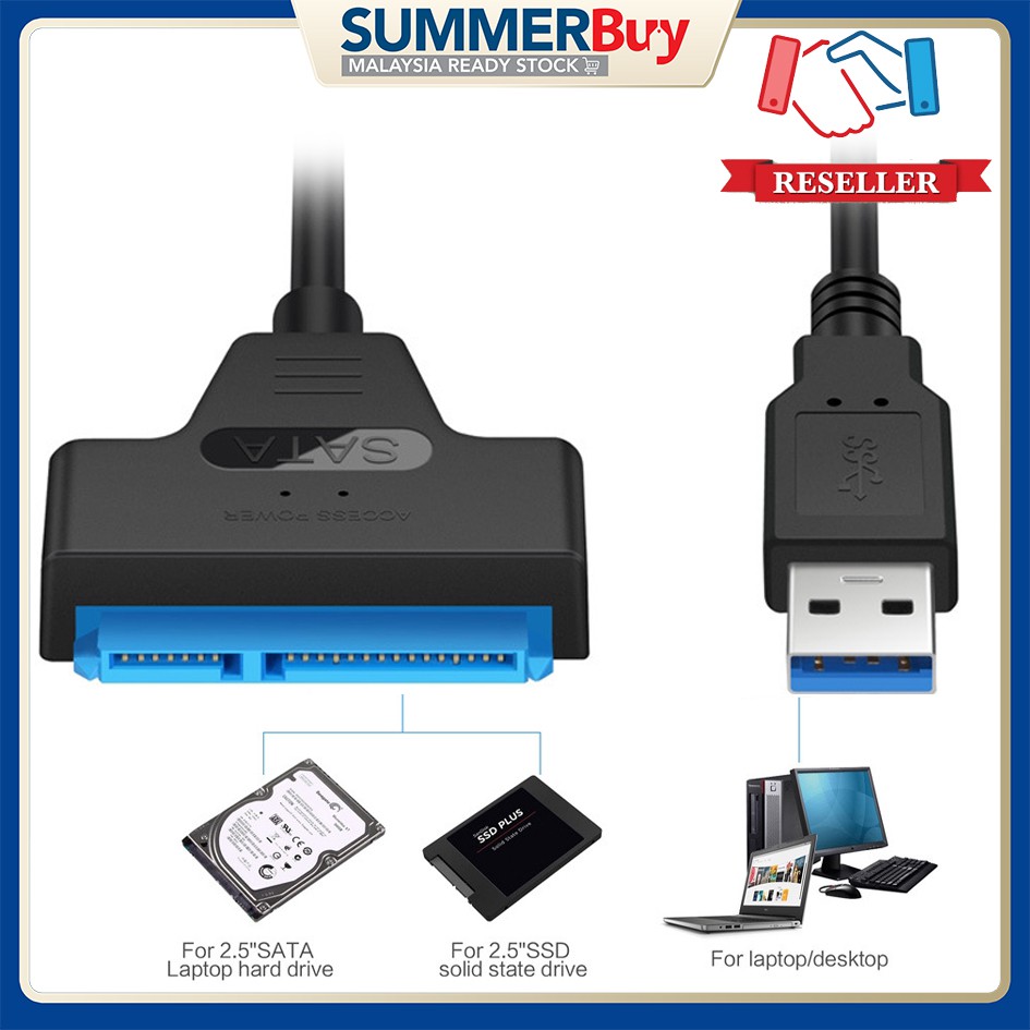 [Upgraded] SATA to USB Cable USB 3.0 SATAIII Hard Drive Adapter Cable ...