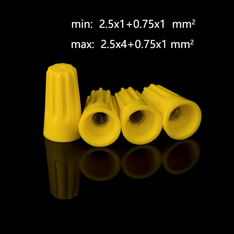 50 PCS spring screw type P1 wire connector wire connector rotary closed ...