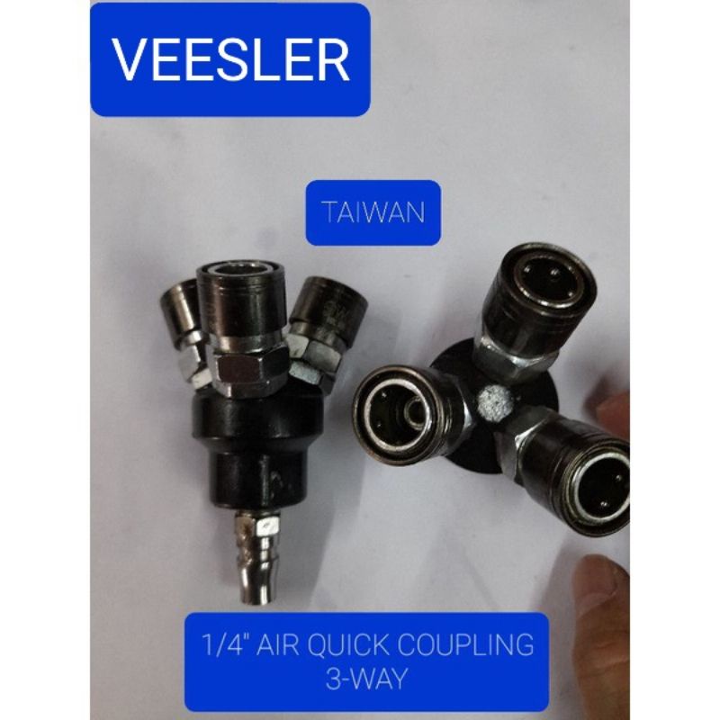 TAIWAN 1/4" AIR QUICK COUPLING 3-WAY | Shopee Malaysia