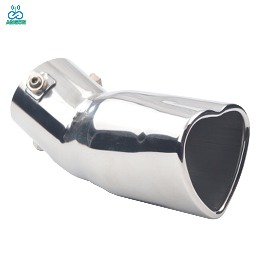 Heart Shaped Universal Car Exhaust Muffler Tip Stainless Steel Pipe ...