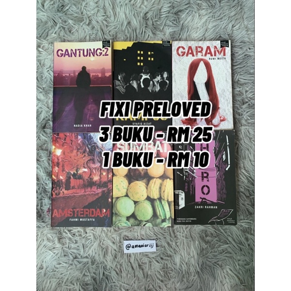 BUKU FIXI PRELOVED - PART 4 PRELOVED GANTUNG 2 KAMPUS GARAM SUMBAT ...