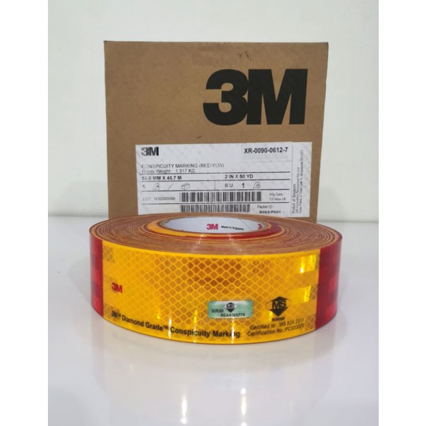 3M Original Diamond Grade reflective sticker Type 5/J5#Side Marking # ...