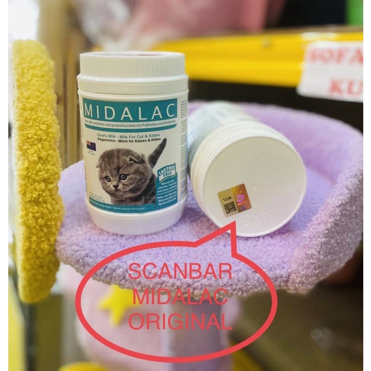 Readystock MIDALAC susu kucing + QR code (NEW PACKAGING) | Shopee Malaysia