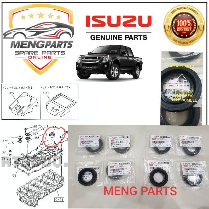 ORIGINAL ISUZU D MAX 2.5 4JK1,3.0 4JJ12005Y-2017Y TOP INJECTOR SEAL 8 ...