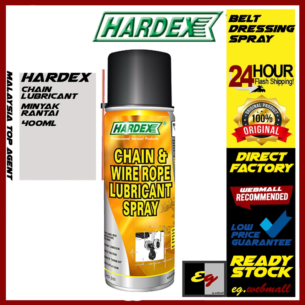 HARDEX HD500 Chain lub Wire Rope Lubricant minyak rantai motor home car ...