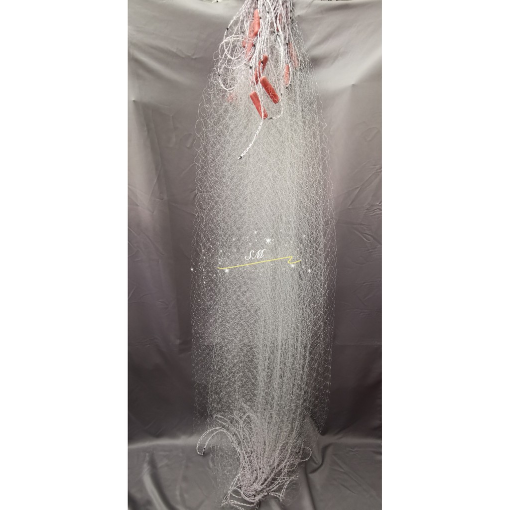 0.30mmx2" - 4"x40matax45.7mtr Complete Net Jaring Pukat Tangsi Ikan ...