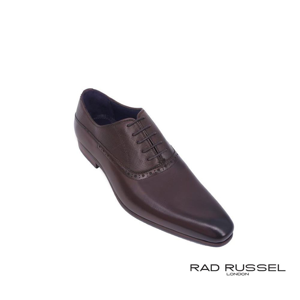 Rad Russel Men's Leather Lace-up Oxford Coffee Color | Shopee Malaysia