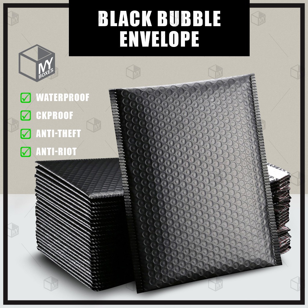 Black Bubble Bag Bubble Envelope Flyer Courier Bag Packaging Bag ...