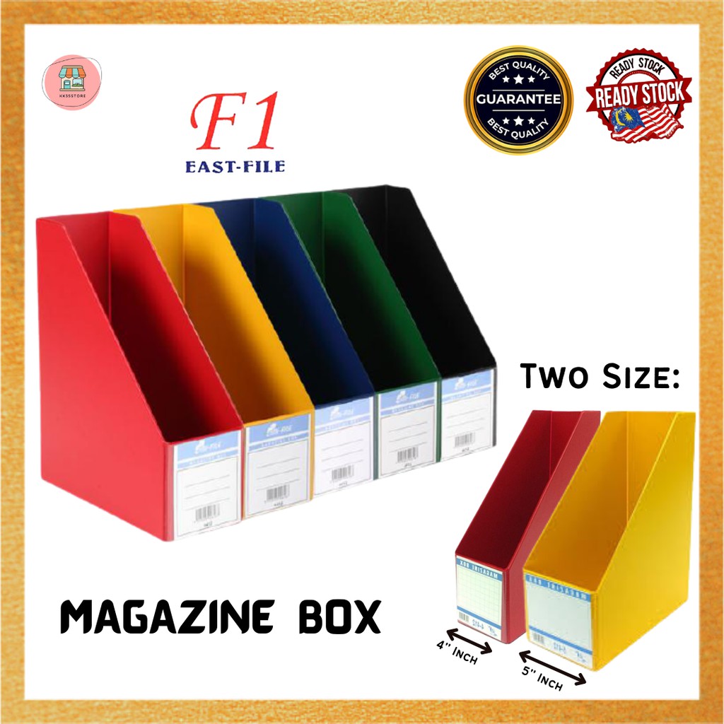 [READY STOCK] East-File PVC Magazine Box 4''/5'' Inch (4-412 / 5-412 ...