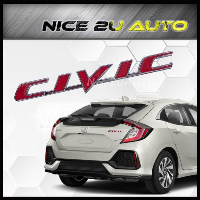 HONDA Civic Aluminum Alloy Auto Badge Emblem ⚡READYSTOCK⚡ | Shopee Malaysia