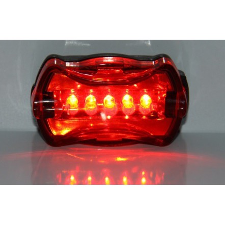 HoXiLe WATERPROOF!5 LED 7 Modes Bicycle Lamp Bicycle Light Lampu ...