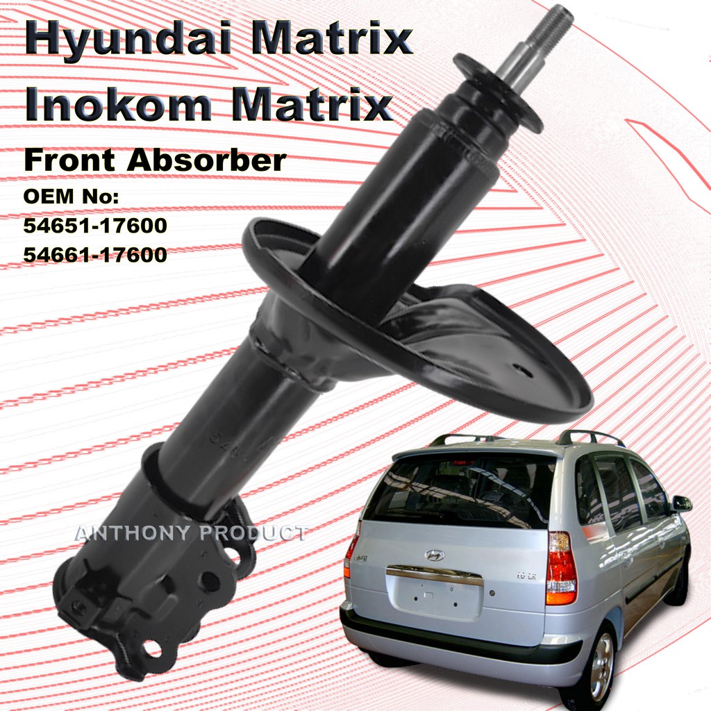 Hyundai Matrix, Inokom Matrix Front and Rear shock Absorber | Shopee ...
