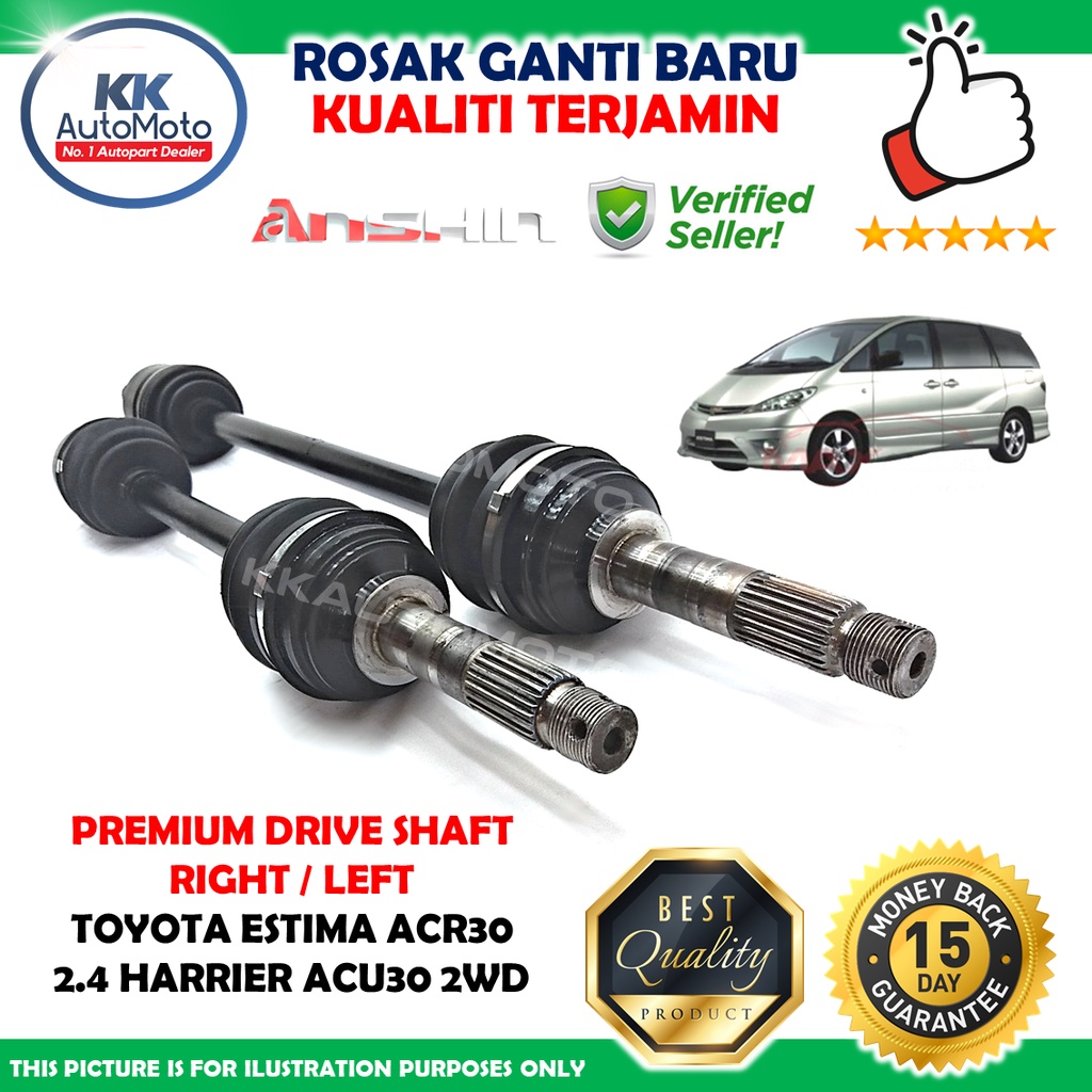 Toyota Estima ACR30 2.4 Harrier ACU30 2.4 2WD - Premium OEM Heavy Duty ...