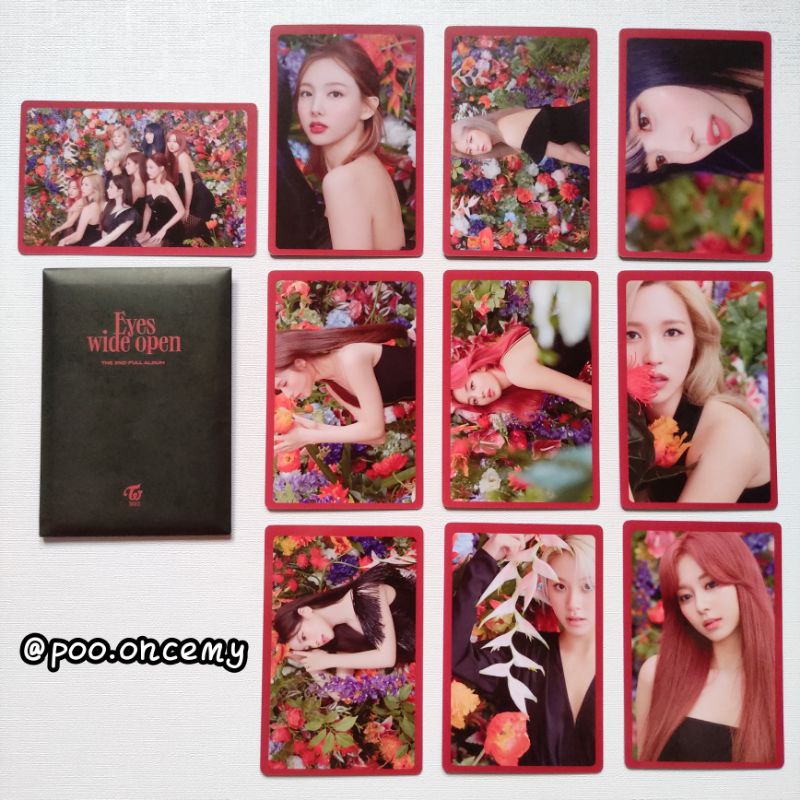 [Ready Stock] TWICE EWO Eyes Wide Open Story Ver POB Preorder Benefit Official Photocards ...