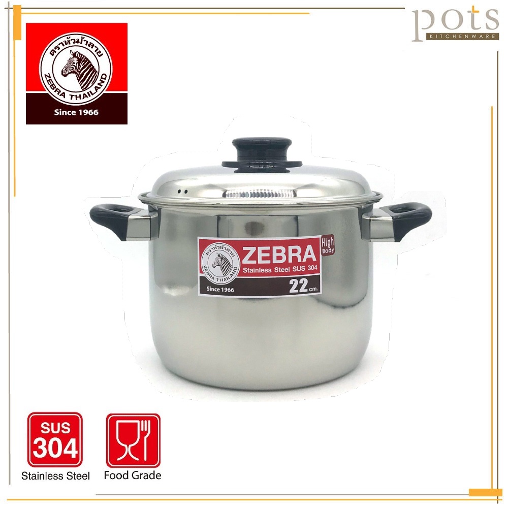 100% Original Zebra Thailand 泰国斑马牌 Stainless Steel 304 High Sauce Pot ...