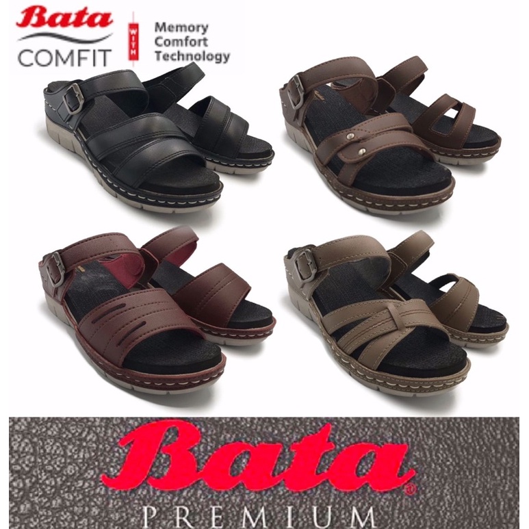 Ready Stock Bata Women Stylish Comfort Wedges Berbaloi Shoes Kasut ...