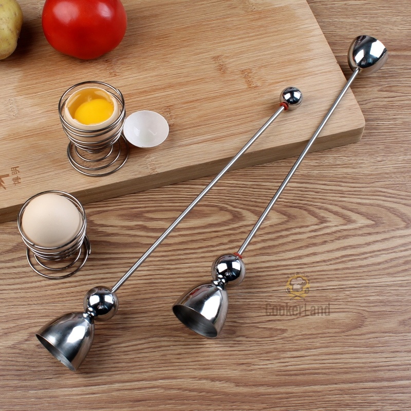 Stainless Steel Egg Shell Opener Topper Breaker Cutter Kitchenware ...