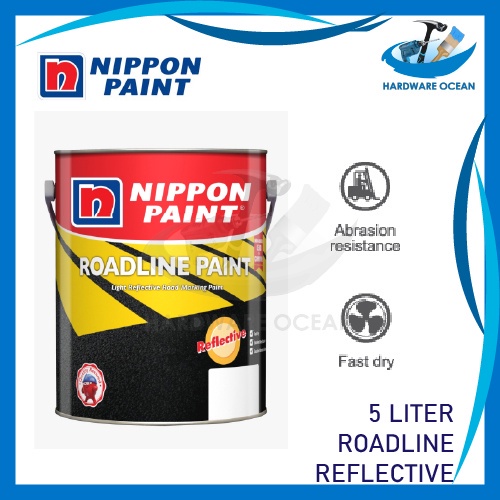 5L Nippon Paint Road Line Paint Reflective / Non-Reflective Roadline ...