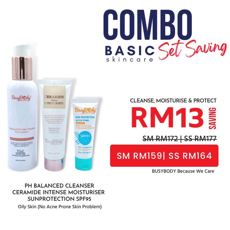 🔥HOT SELLING🔥 COMBO SET JIMAT BUSYBODY SKINCARE | Shopee Malaysia