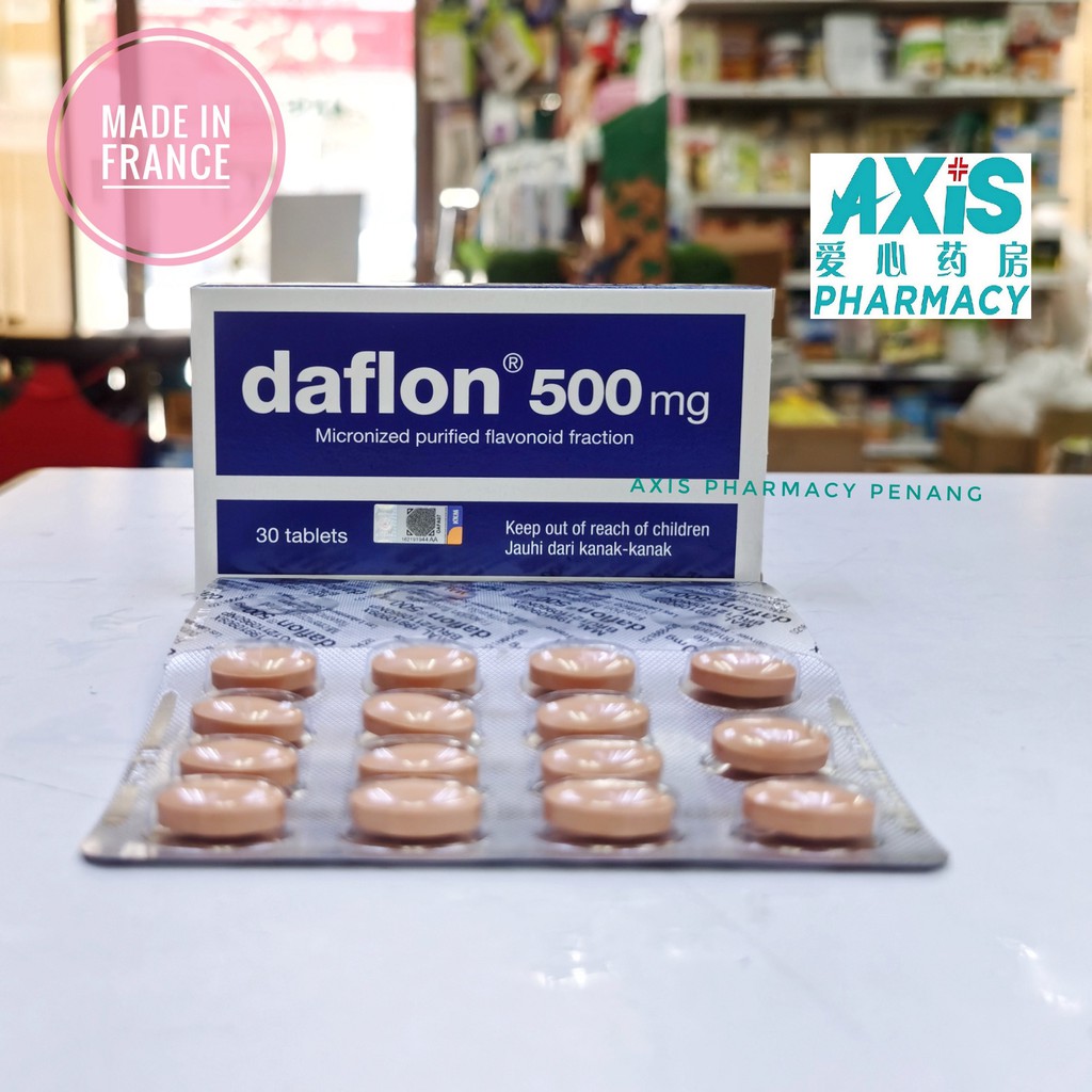 DAFLON 500MG 30's Tablets Micronized Purified Flavonoid Fraction ...