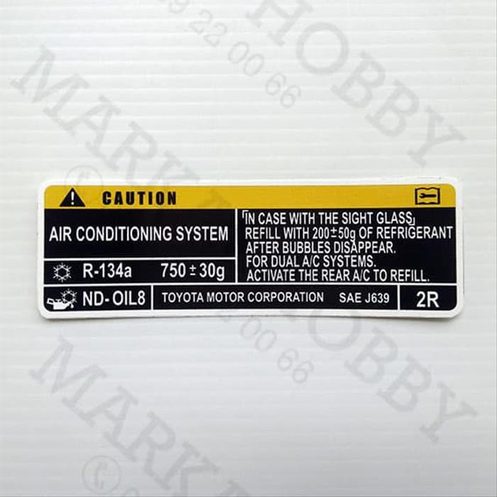 Air Conditioning System Caution Sticker / Sticker | Shopee Malaysia