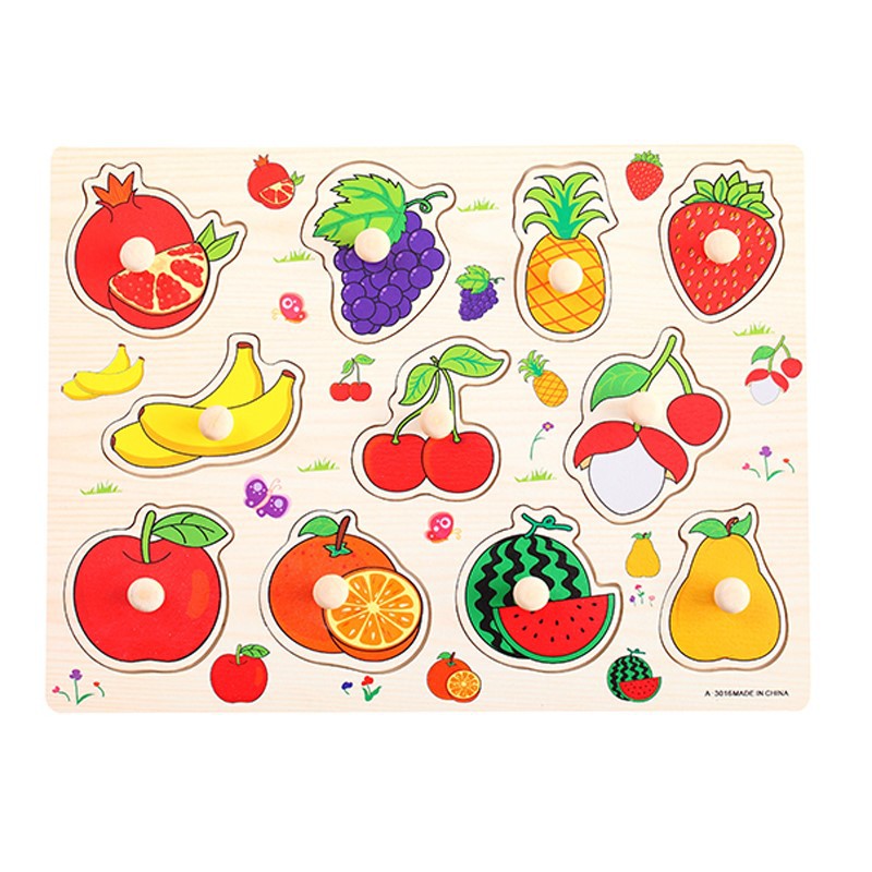 Educational Learning Wood Puzzle - Fruits (READY STOCK) | Shopee Malaysia