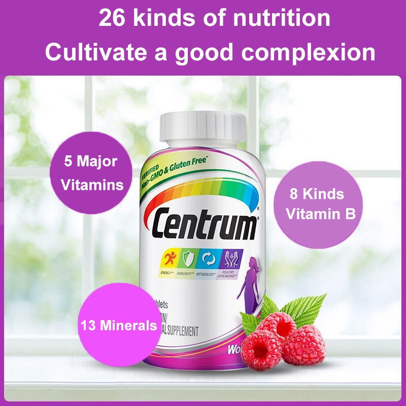 Centrum Adult Women's Multivitamin Tablets 200 Tablets, Vitamin B ...