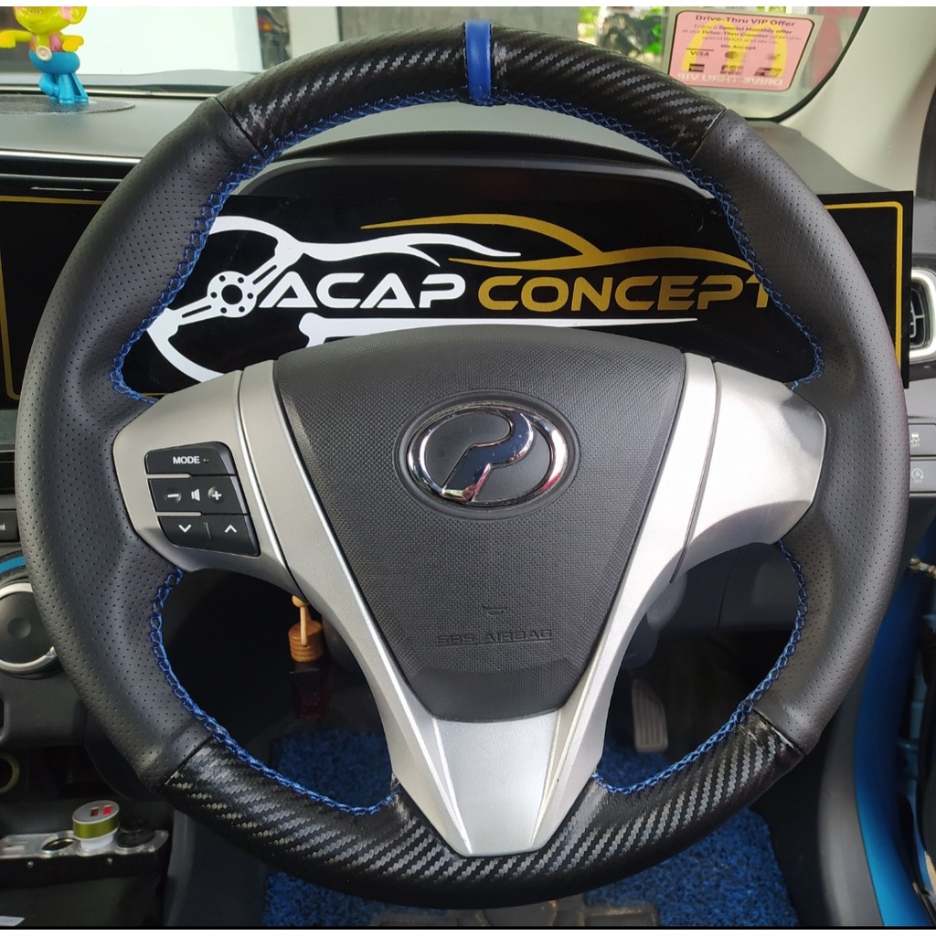 PERODUA AXIA D88N/BEZZA | COVER STERENG DIY | HAND-STITCHED | Shopee ...
