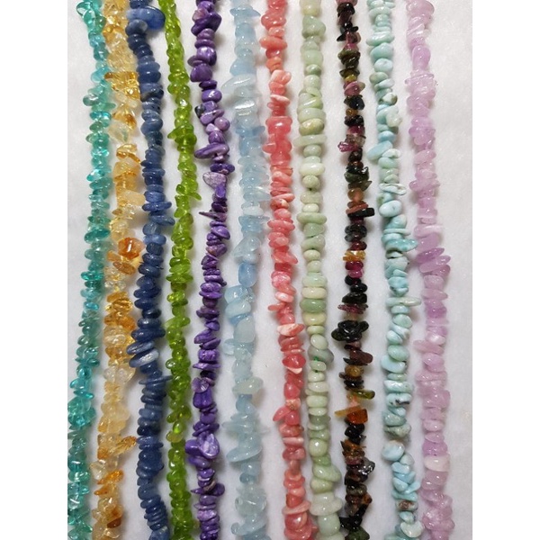 KL Crystal🇲🇾,Premium DIY Crystal Loose Chips Strand (V4). DIY水晶碎石长链(V4 ...