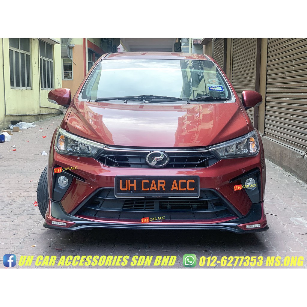Perodua Bezza 2020 OEM Gear Up Bodykit Skirting Skirt With Paint & LED ...