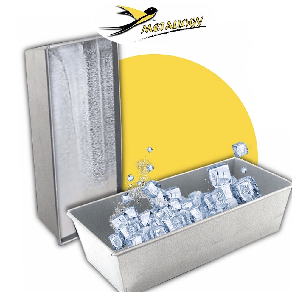 Metallogy W-002 Galvanized Iron Metal Rectangle Rectangular Ice Cube ...