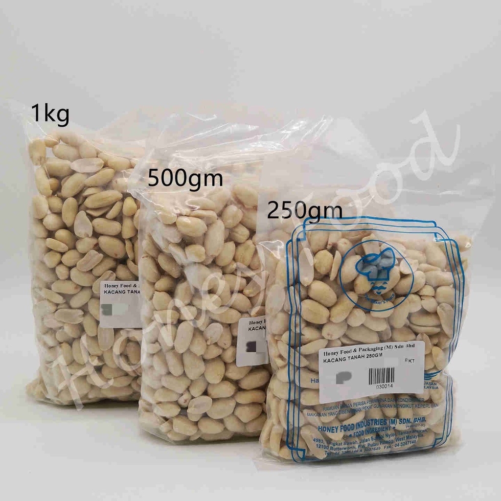 Peanut skinless | Kacang Tanah | 花生 (250gm |500 gm) | Shopee Malaysia