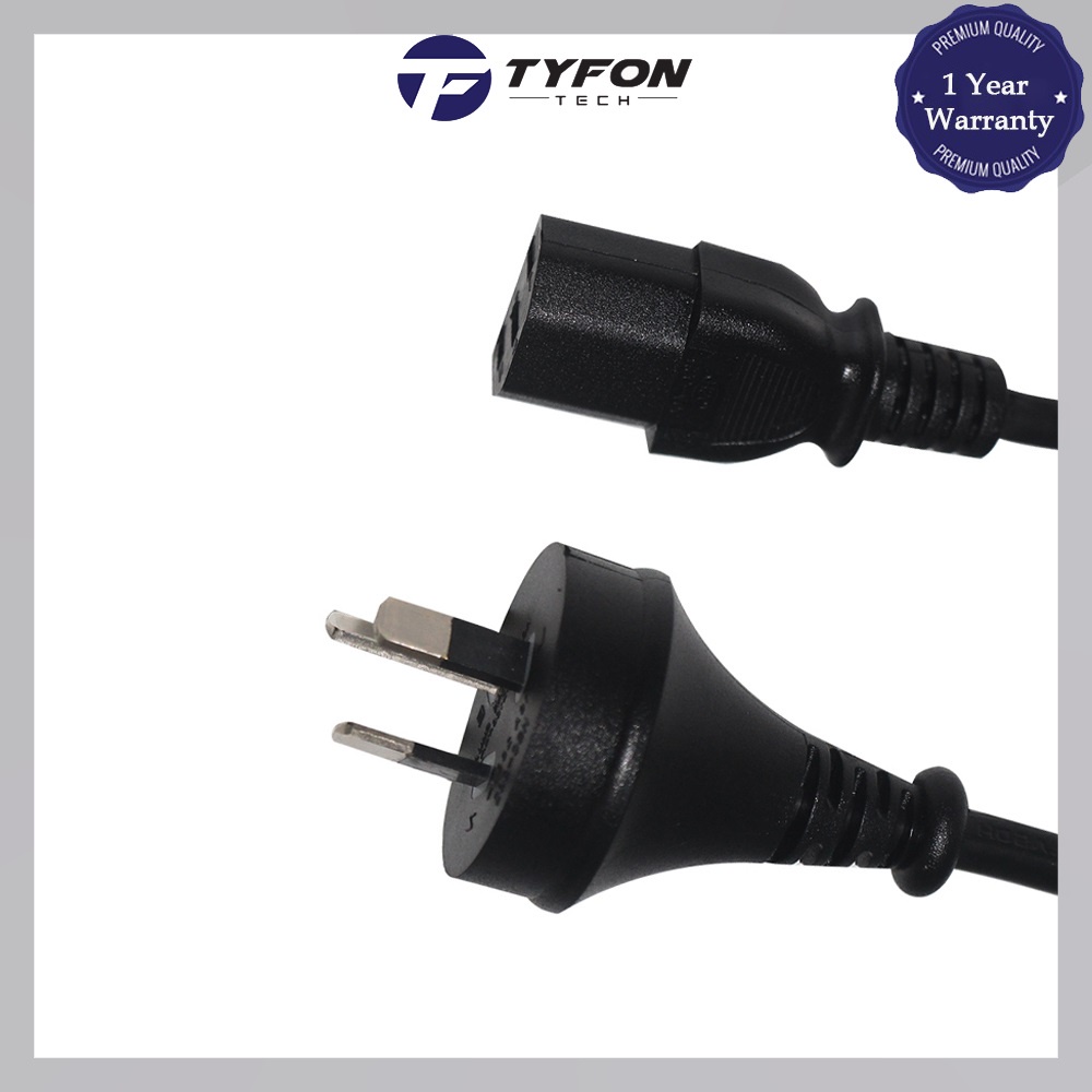 IEC C13 Kettle to AU Plug 3 Pin Desktop Power Cable Cord Cable 1M ...