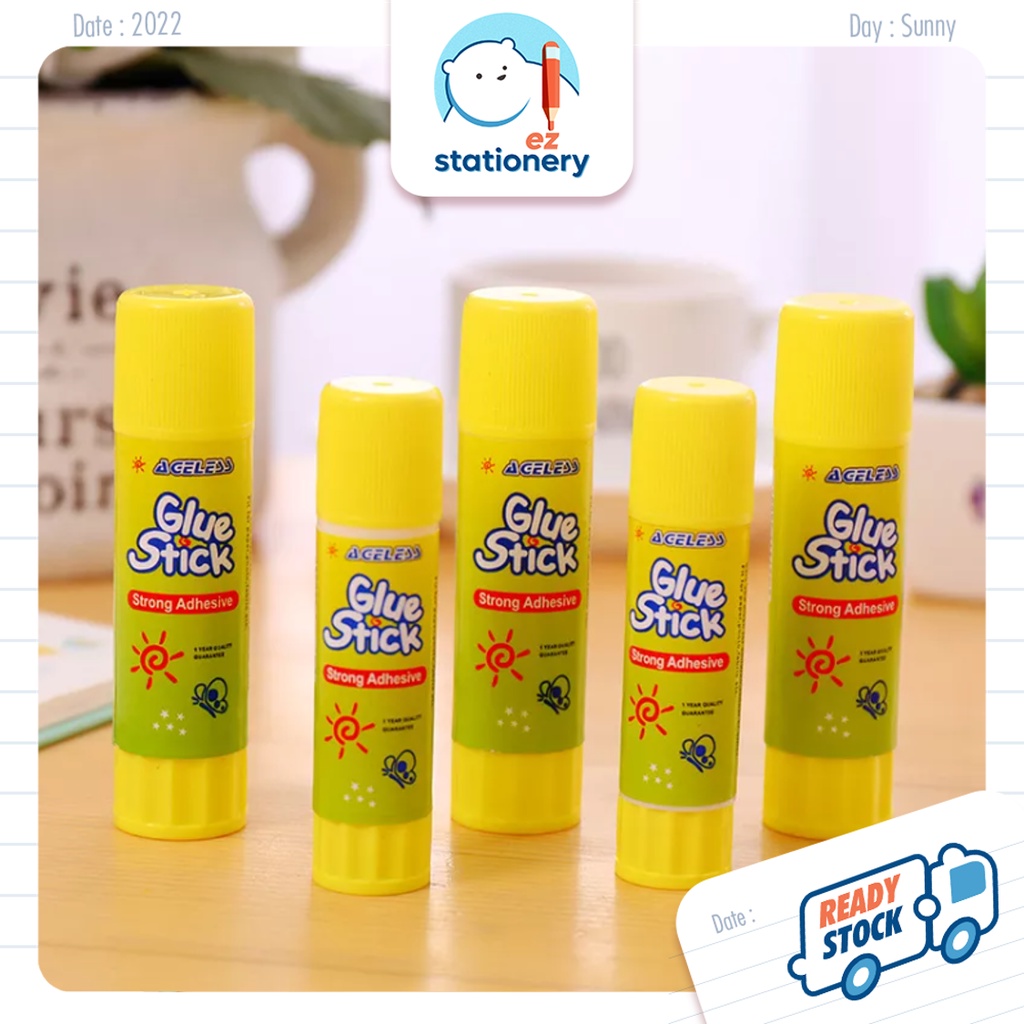 🇲🇾 Ready Stock Quality Glue Stick 9g Ultra Adhesive Glue School Office ...