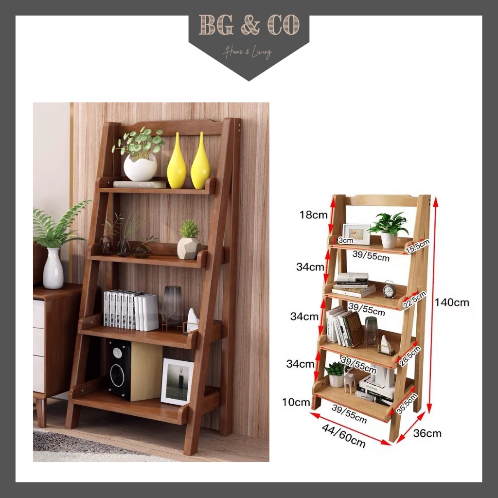 BG 4 Tier Bookshelf Multipurpose Rack Display Rack Display Shelf Almari ...