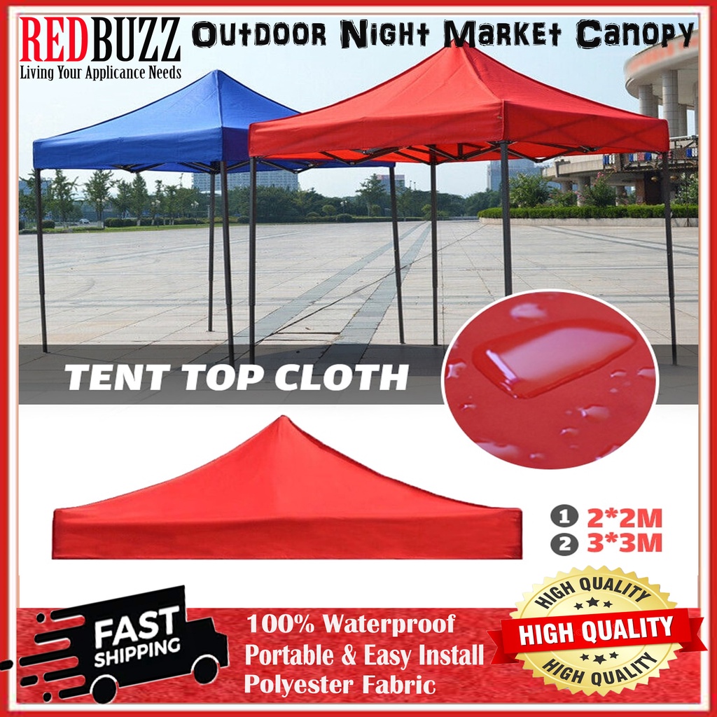 REDBUZZ Night Market Canopy Camping Tent 3x3m Payung Niaga Canopy Lipat ...