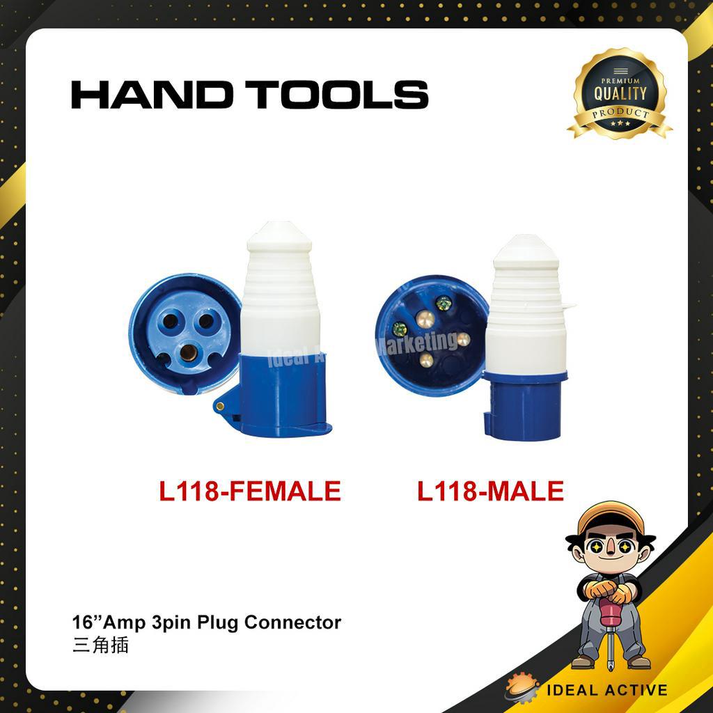 16AMP PLUG CONNECTOR SOCKET MALE/FEMALE | Shopee Malaysia
