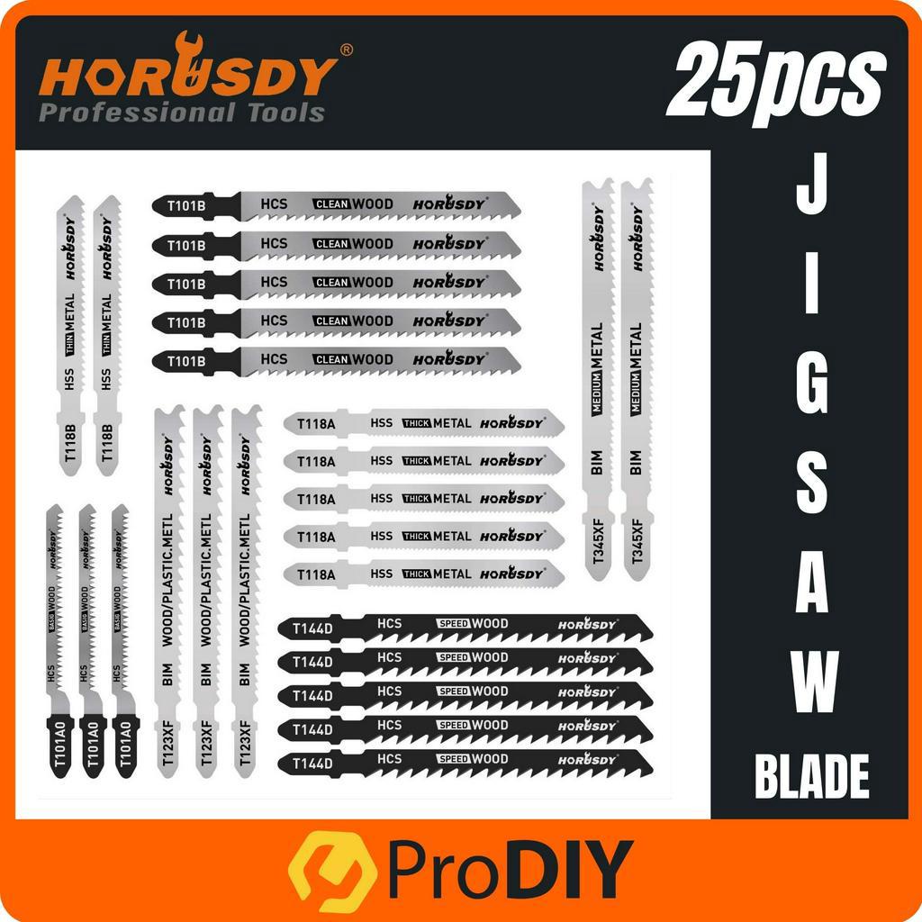 25pcs Jigsaw Blade Replacement Set T-Shanks For Wood Metal Plastic ...