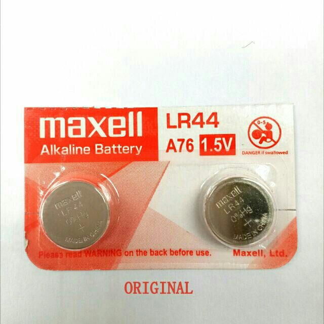 ORIGINAL MAXELL LR44/A76/AG13 ALKALINE BATTERY (PRICE for 2 unit BATTERY) (Wholesale) | Shopee ...