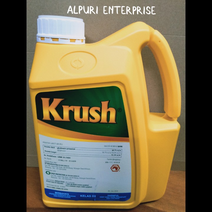 Krush 4Liter Racun Rumput Racun Rumpai Herbicide | Shopee Malaysia