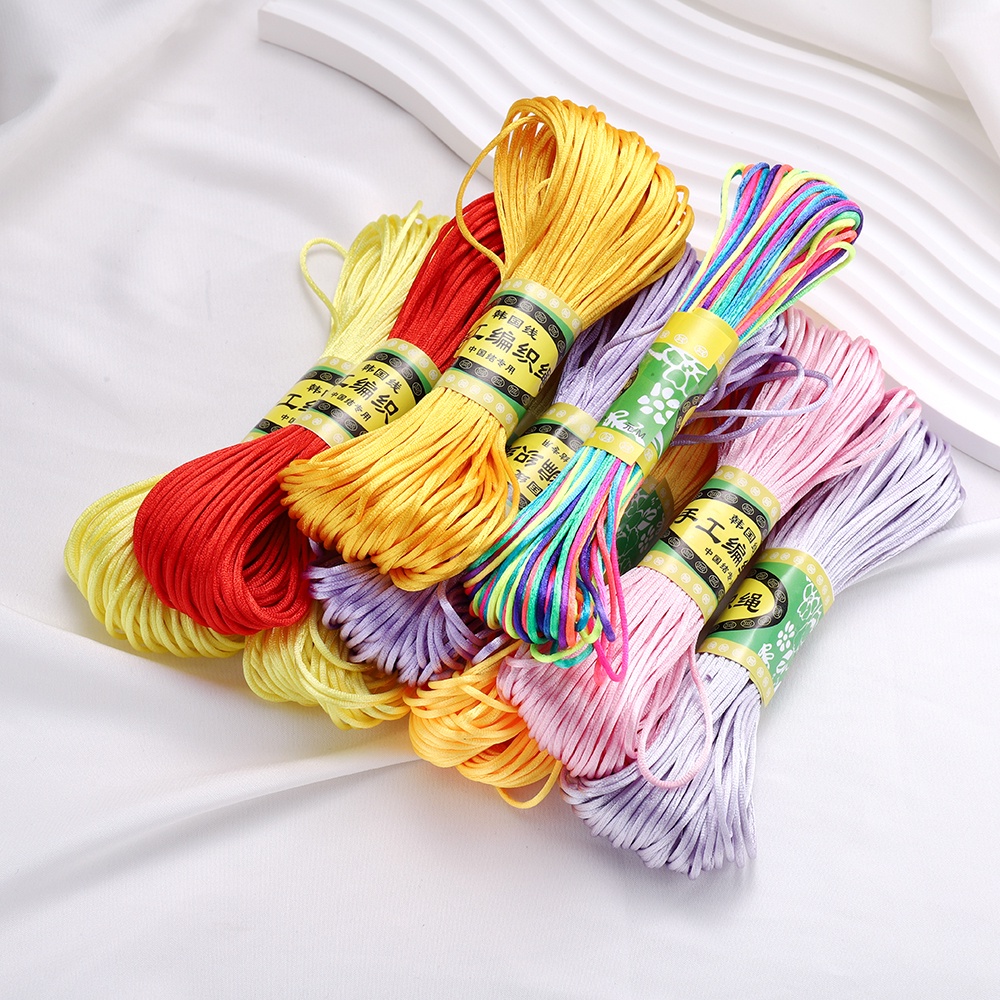 20m 1.5-2.5mm Polyester Chinese Knot Hand-Woven Thread Necklace ...