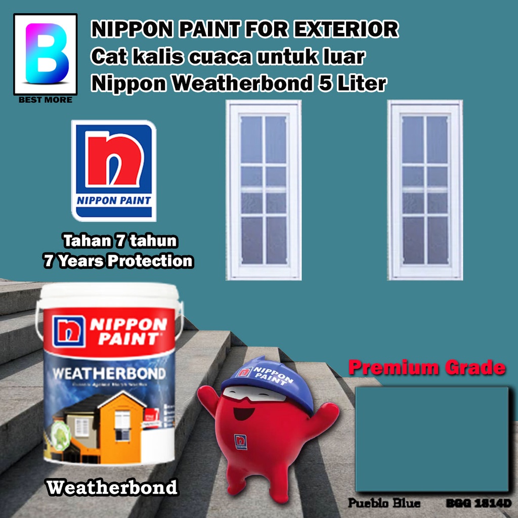 Nippon Paint Weatherbond Exterior collection 5 Liter To Dream 1559P ...