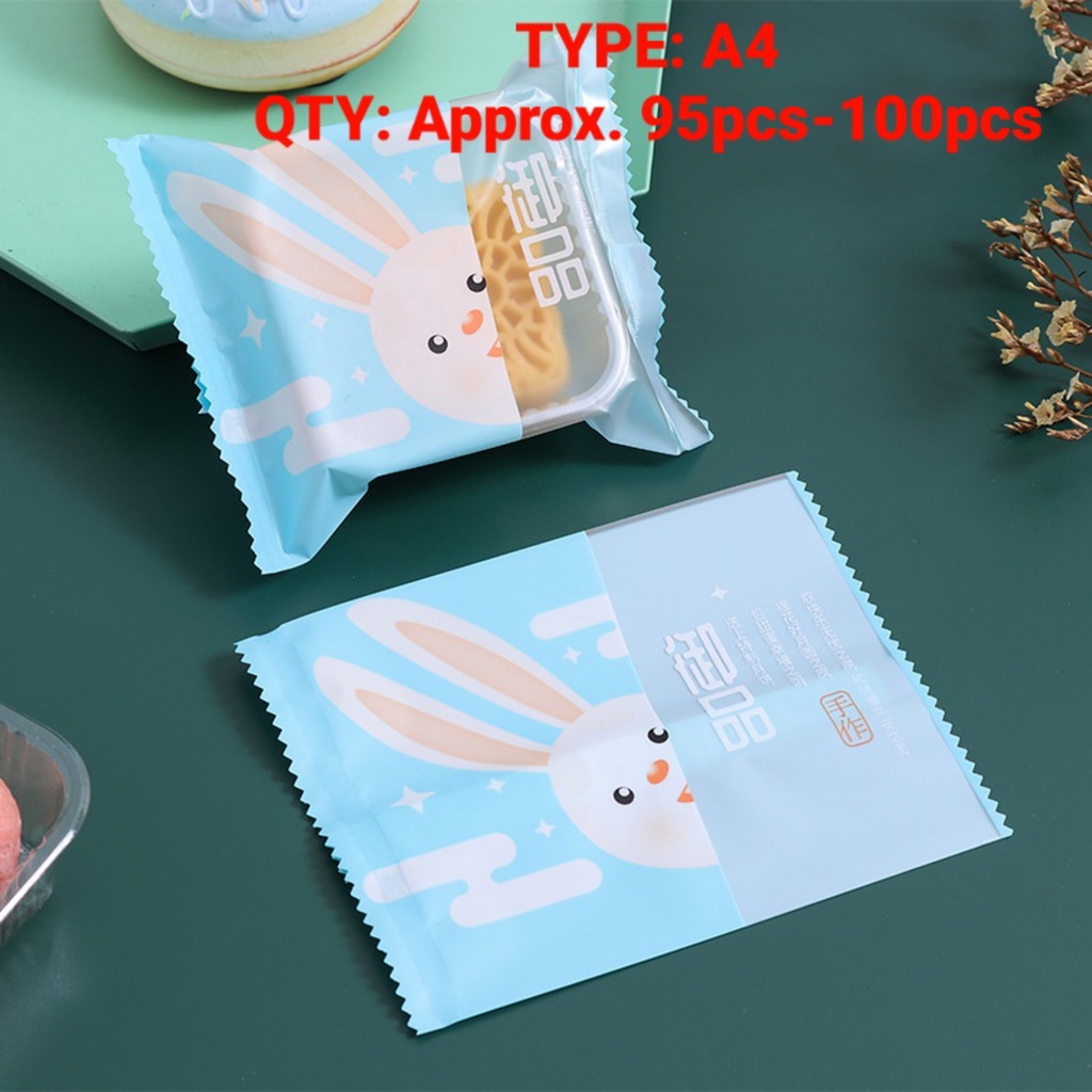 【100PCS】MOONCAKE PACKAGING BAG/COOKIES BAG/CANDY BAG/BISCUIT BAG月饼袋 ...
