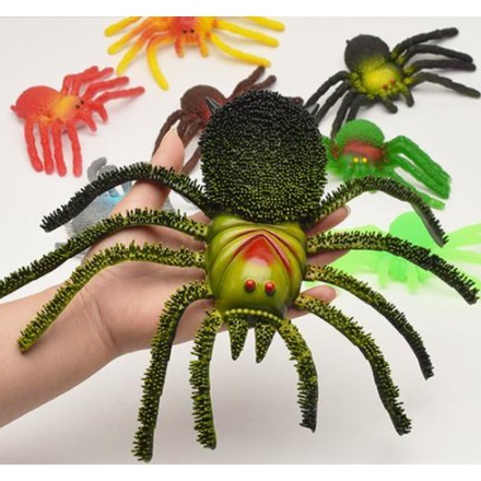 READY STOCK!! Simulation sounding super big hairy spider toy Tricky ...