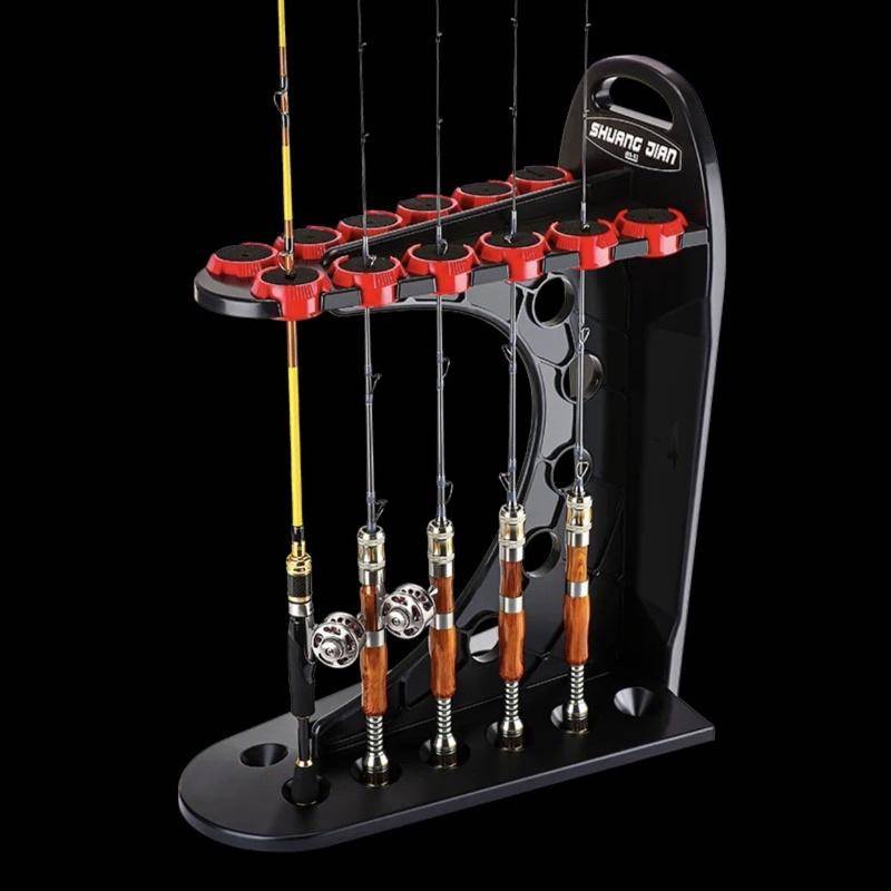 Fishing Rod Rack Rod Stand Rod Holder Rak Pancing Rak Joran 16 Slot 3 ...