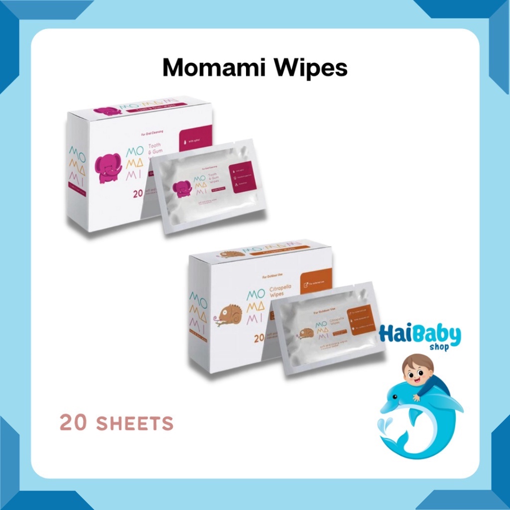Momami Baby Tooth & Gum - Tooth Wet Tissue & Baby Gum 20 Sheets ...